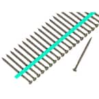 #8 x 2-1/2 in. Plain and Dri-Lube Phillips Square Combo Drive Flat-Head ...