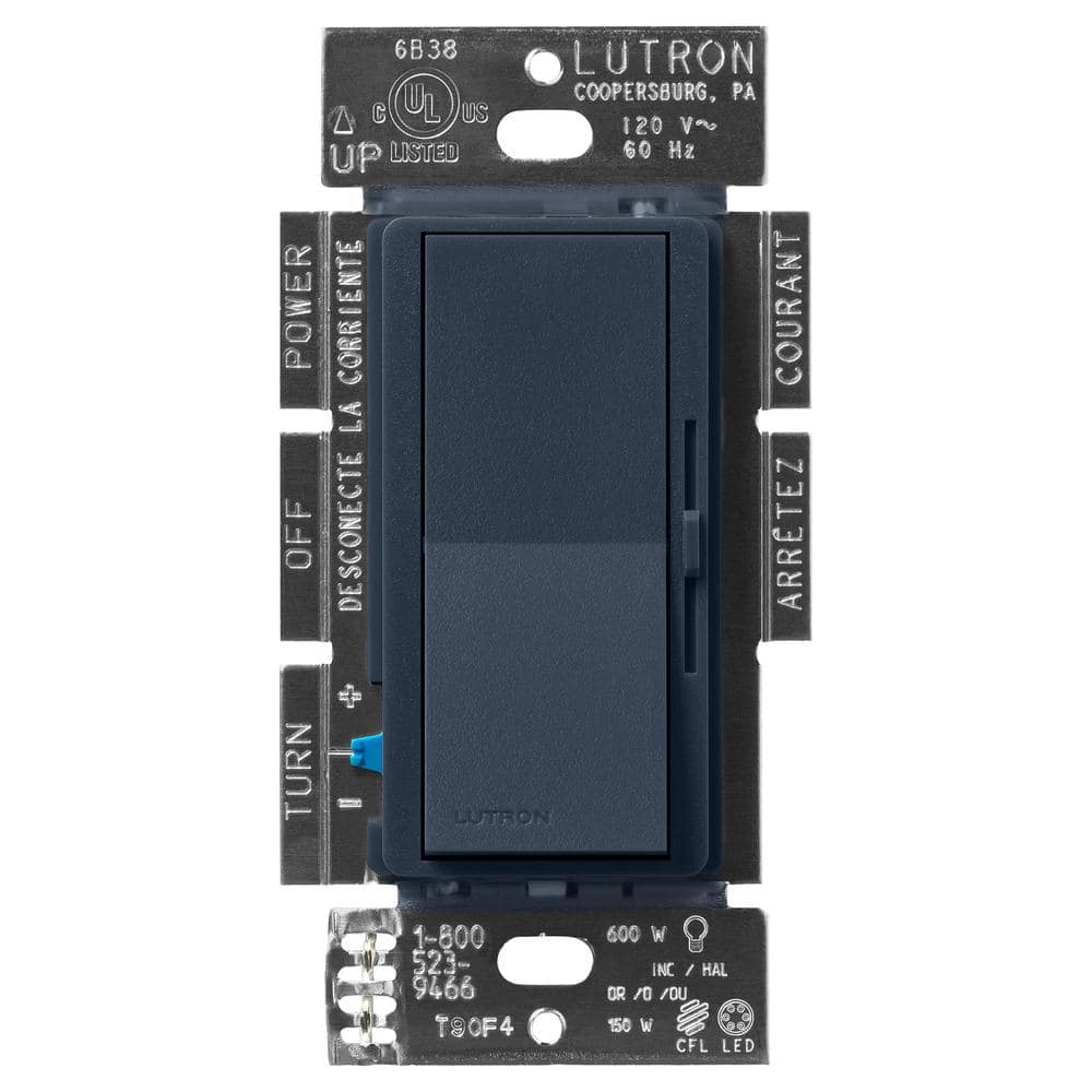 Lutron Diva LED+ Dimmer Switch for Dimmable LED Bulbs, 150-Watt/Single ...