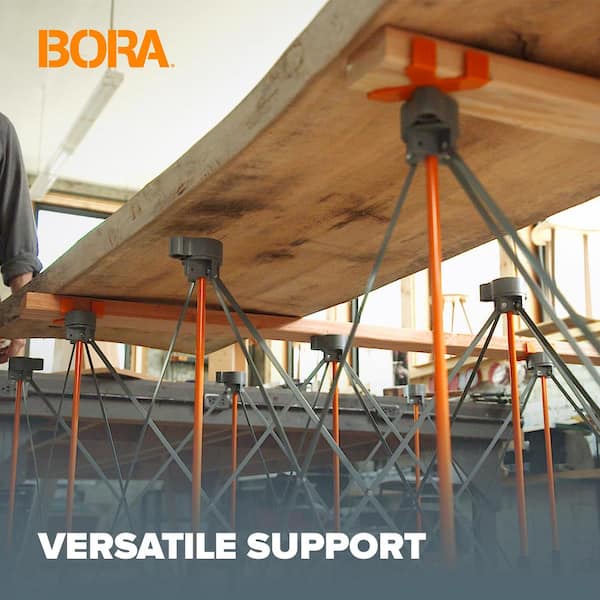 BORA 30 in. x 48 in. x 96 in. Steel Centipede Work Support Sawhorse with Accessories CK15S The Home Depot