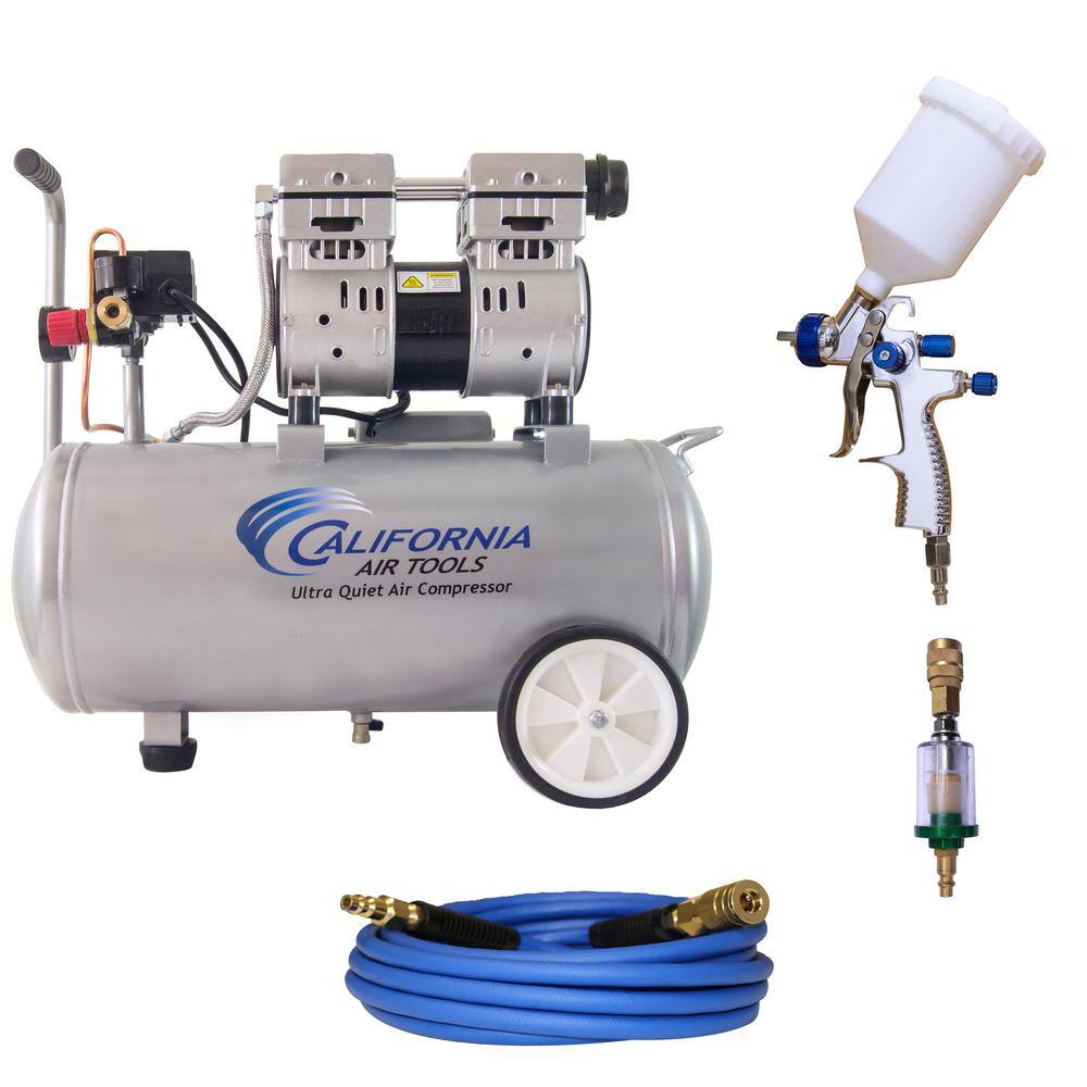 California Air Tools 8010PK 8 Gal. 1 HP 120 PSI Portable Electrical ...