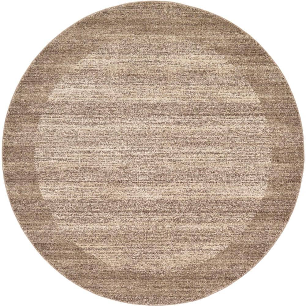 Unique Loom Del Mar Abigail Beige 8' 0 x 8' 0 Round Rug 3129277 - The ...