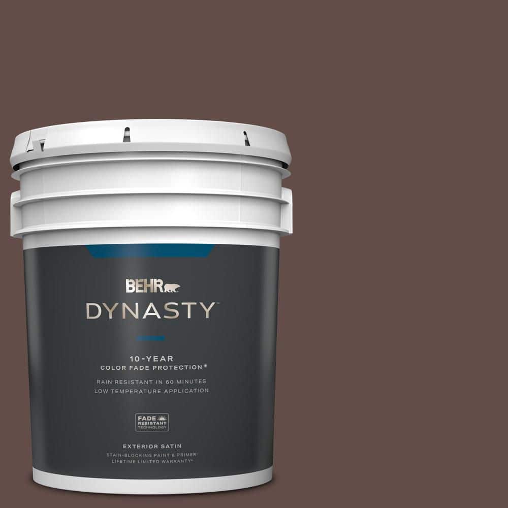 BEHR DYNASTY 5 gal. #730B-7 English Manor Satin Enamel Exterior Stain ...