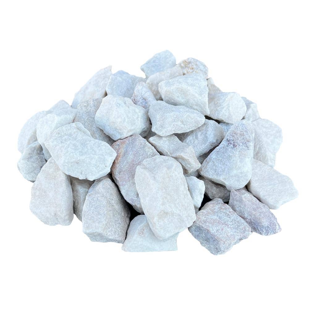 Classic Stone 10 cu. ft. Premium White Marble Chips Decorative Stone ...