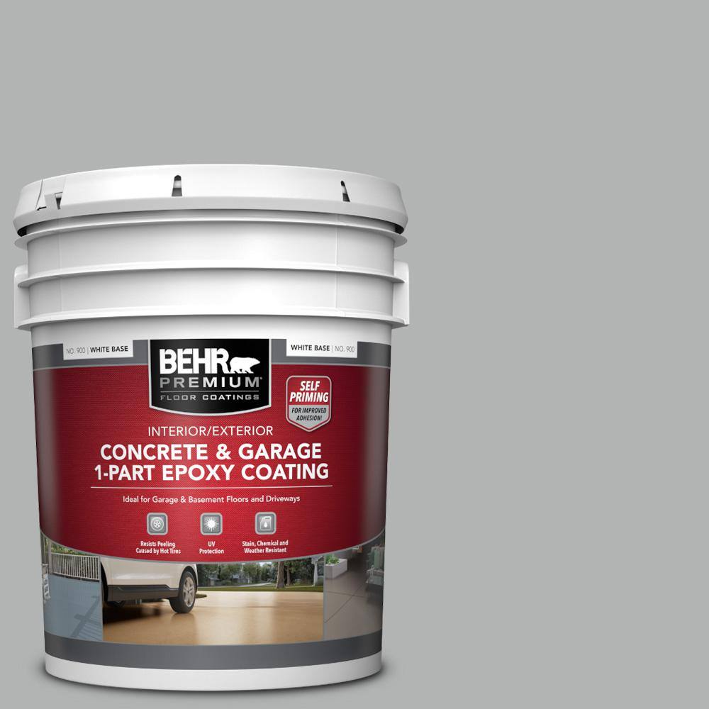 BEHR PREMIUM 5 gal. #PPU26-08 Silverstone Self-Priming 1-Part Epoxy ...