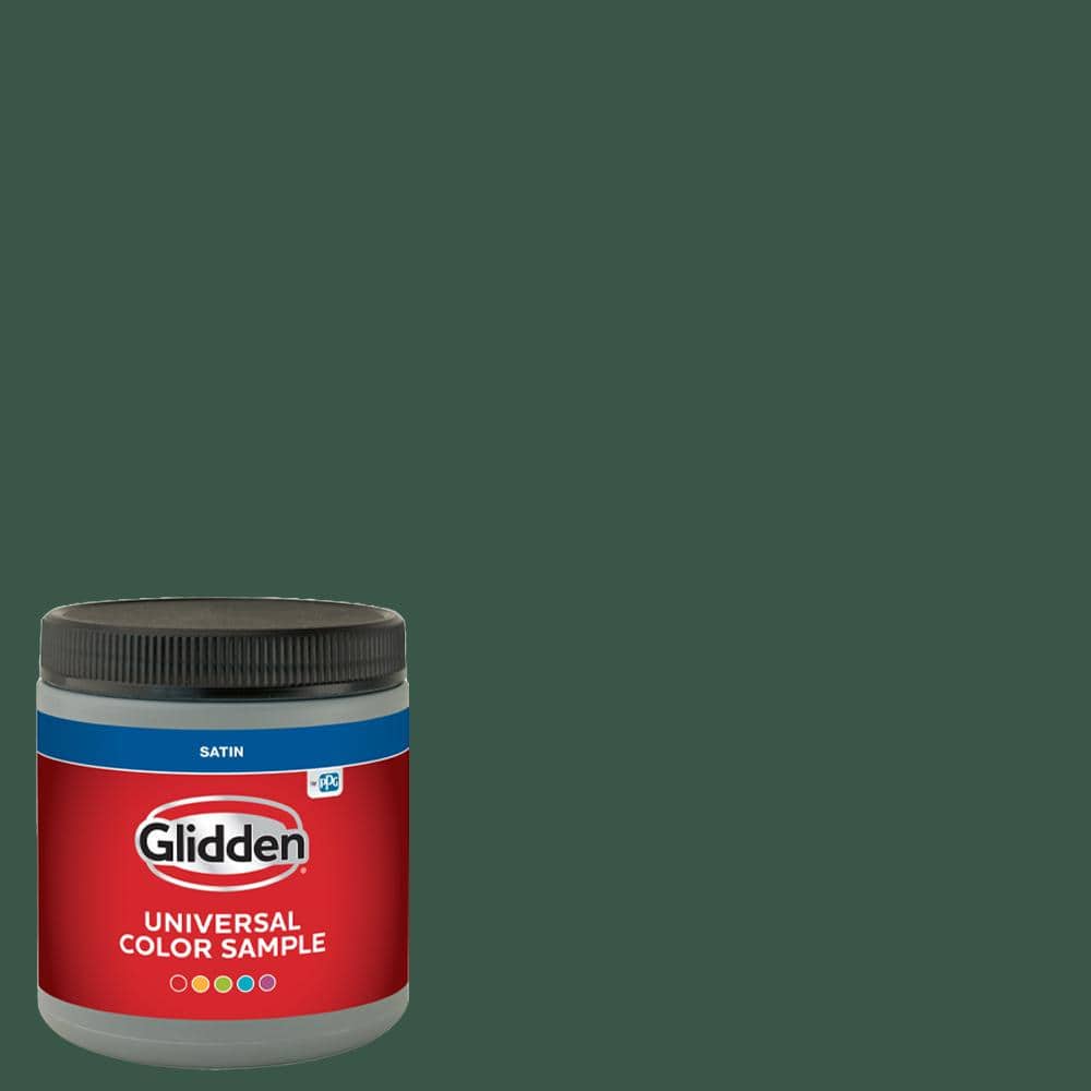 Glidden 8 oz. PPG1137-7 Black Spruce Satin Interior Paint Sample ...