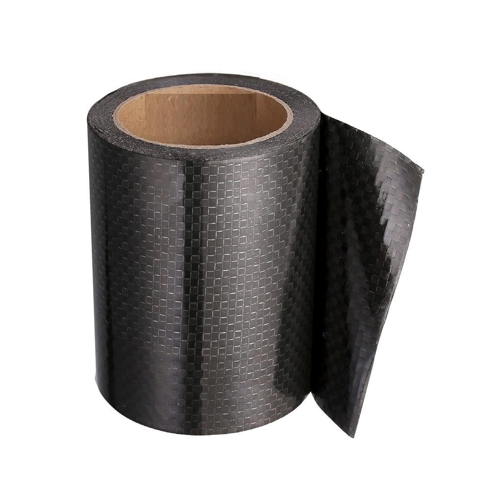 Laybus 6 in. x 50 ft. Black Polyethylene Roof Tape RV Underbelly ...