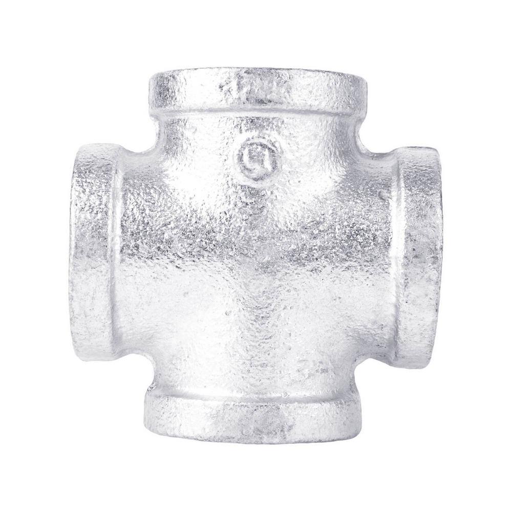 STZ 1 in. Galvanized Iron Cross Fitting PDG CR-1 - The Home Depot