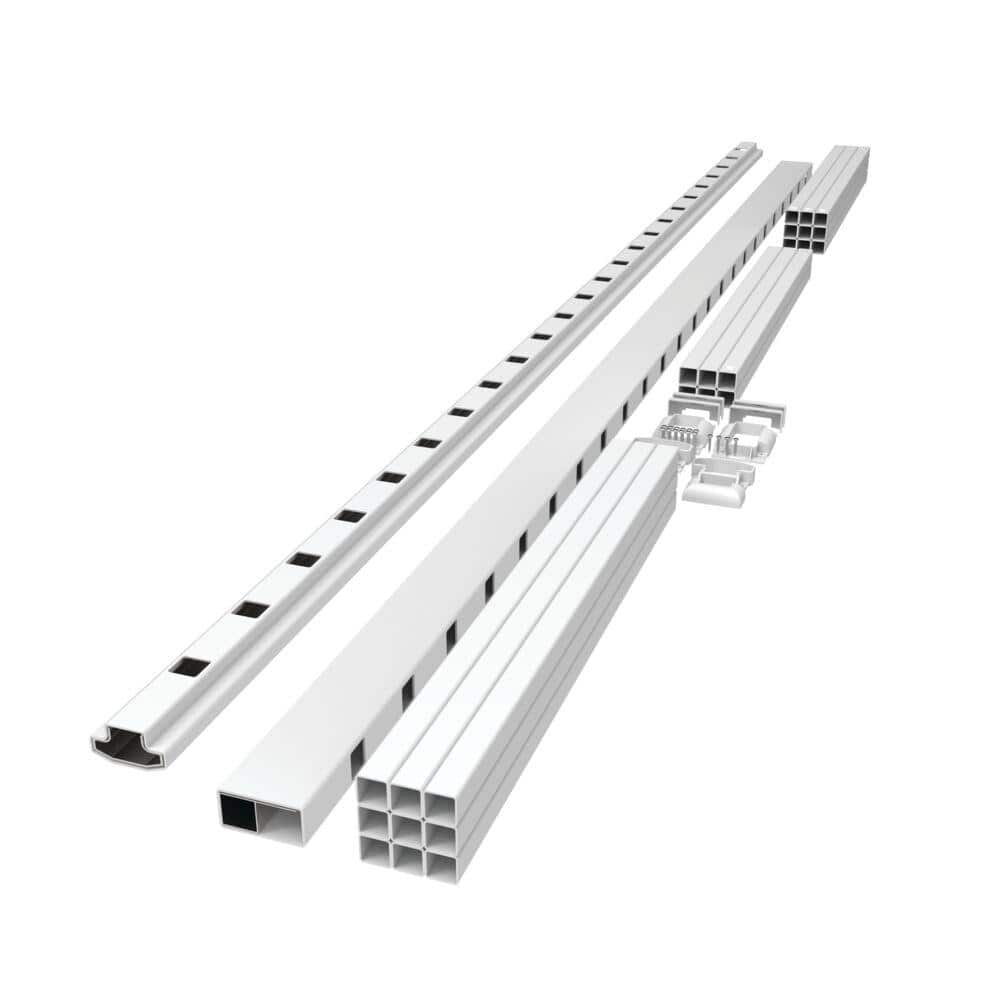 RDI Original Rail 10 ft. x 36 in. White Vinyl Square Baluster Level ...