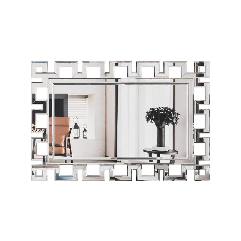 WarmieHomy 36 in. W x 24 in. H Decorative Rectangular Frameless Wall ...