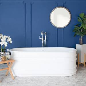 DreamLine Infinity Z 67 in. x 30 in. Freestanding Acrylic Soaking ...