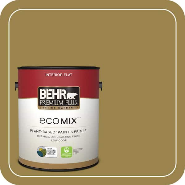 BEHR PREMIUM PLUS 1 gal. #T11-17 Wishing Troll Flat EcoMix Plant-Based ...