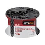 Syston Cable Technology 1000 ft. 22/2 White Stranded Unshielded Plenum CMP/CL2P Pull Box ...