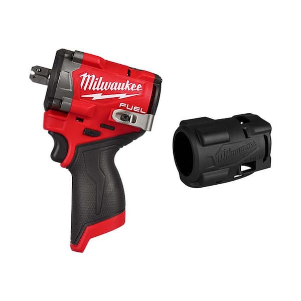 Milwaukee M12 FUEL 12V Lithium-Ion Brushless Cordless Stubby 1/2 in ...