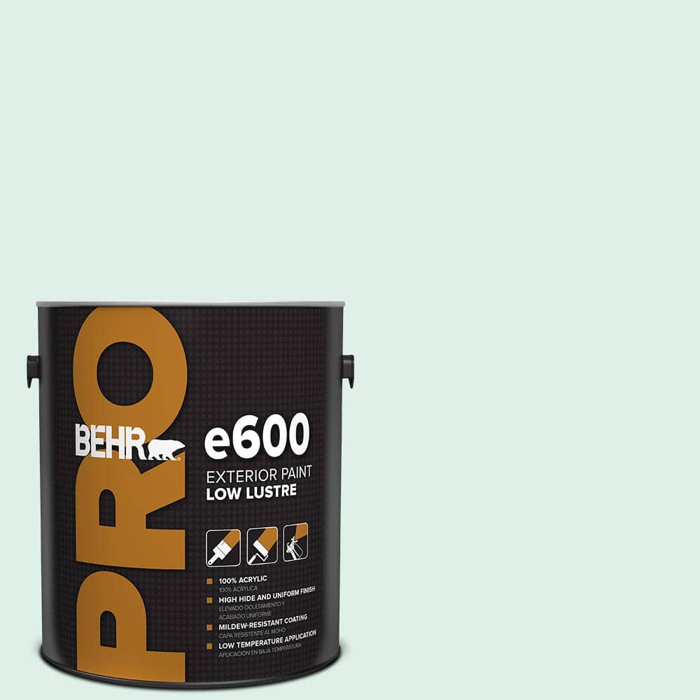 BEHR PRO 1 gal. #490C-1 Ice Cube Low Luster Exterior Paint PR62001 ...