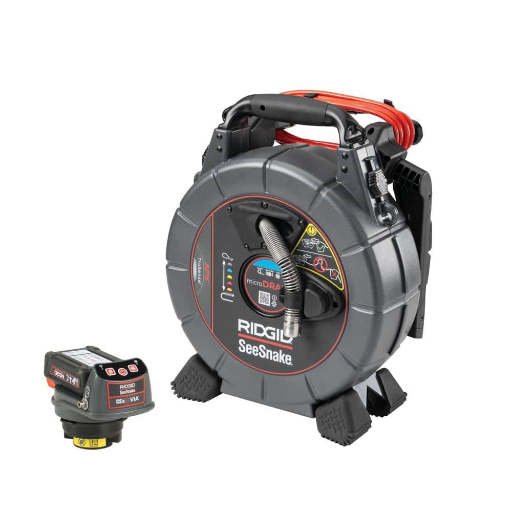 RIDGID SeeSnake microDRAIN APX Sewer Camera Reel & CSx Via System with ...