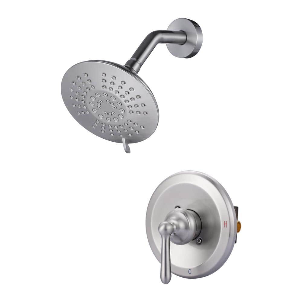 ALEASHA Single Handle 5-Spray Shower Faucet 1.8 GPM with Pressure ...