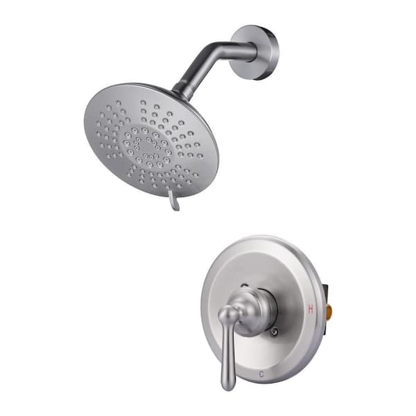 ALEASHA Single Handle 5-Spray Shower Faucet 1.8 GPM with Pressure ...