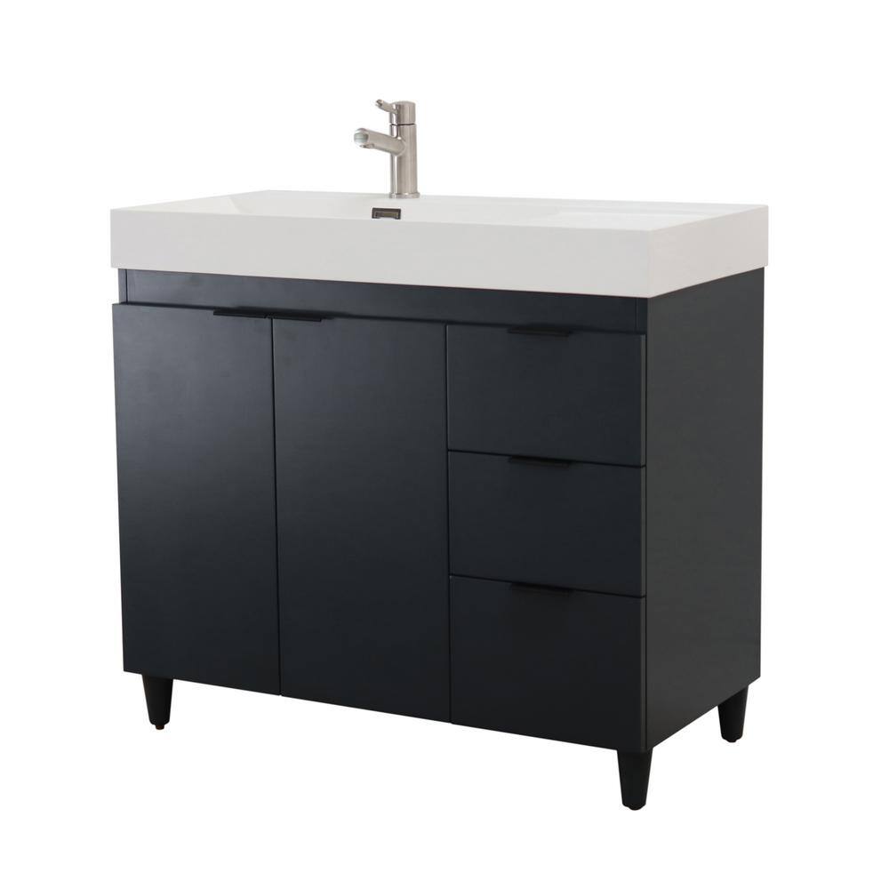 Bellaterra Home 39 in. W x 19 in. D x 36 in. H Single Bath Vanity in ...