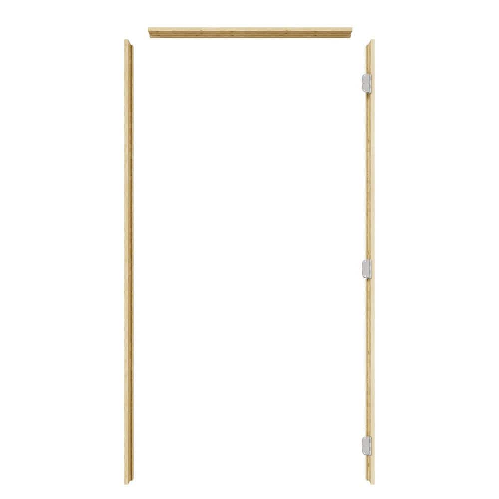 ARK DESIGN 36 in. x 80 in. Unfinished Pine Wood Knock Down Door Frame 3 ...