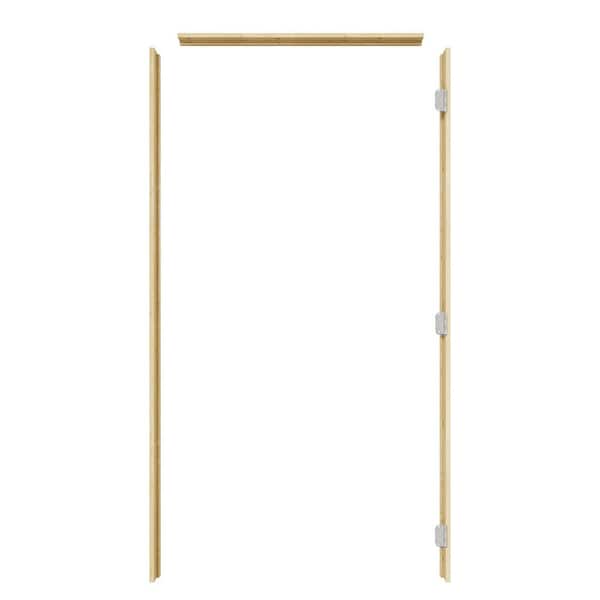 ARK DESIGN 36 in. x 80 in. Unfinished Pine Wood Knock Down Door Frame 3 ...