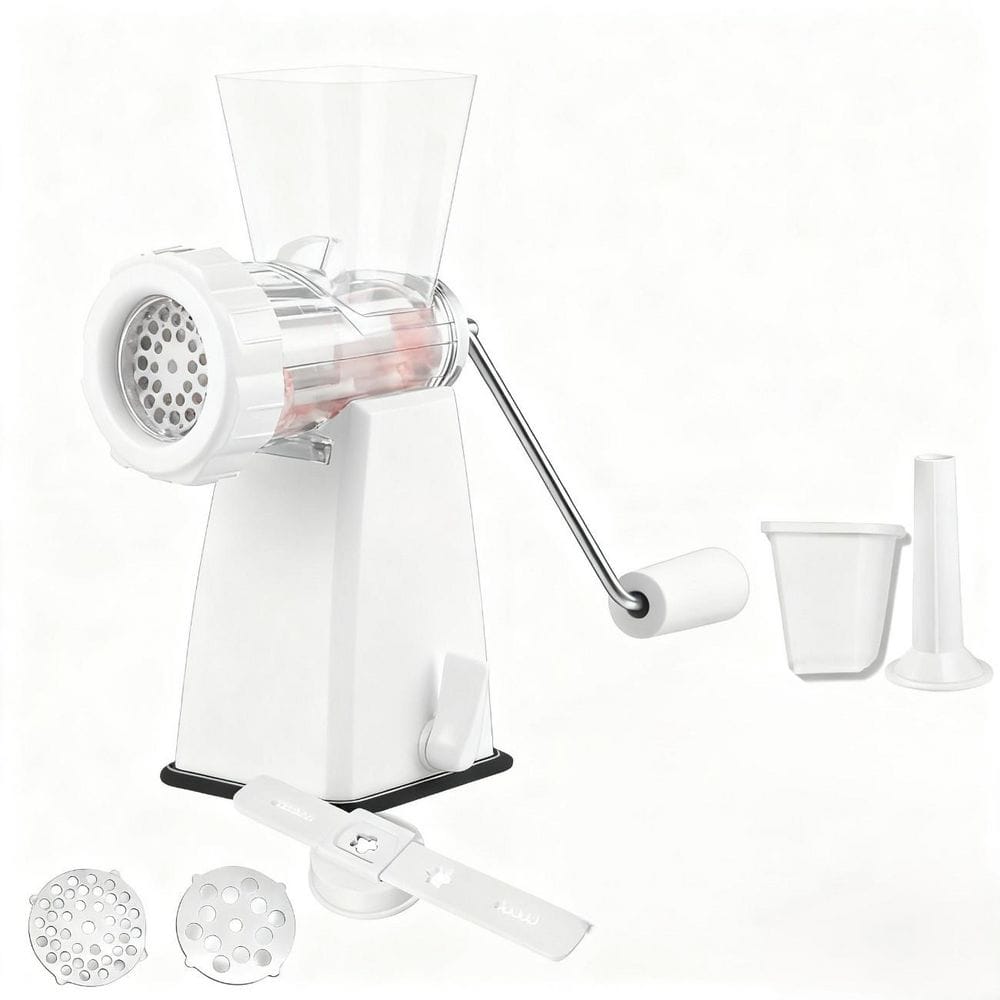 Wudkey Manual Meat Grinder with Powerful Suction Base, Stainless Steel ...