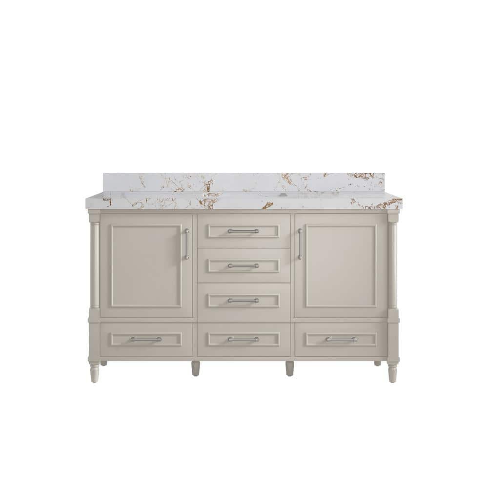 Willow Collections Hudson 60 in. W x 22 in. D x 36 in. H Single Sink ...
