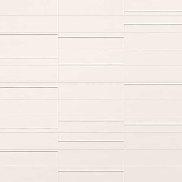Jeffrey Court Tremblor Ivory 3 in. x 12 in. Matte Ceramic Subway Wall ...