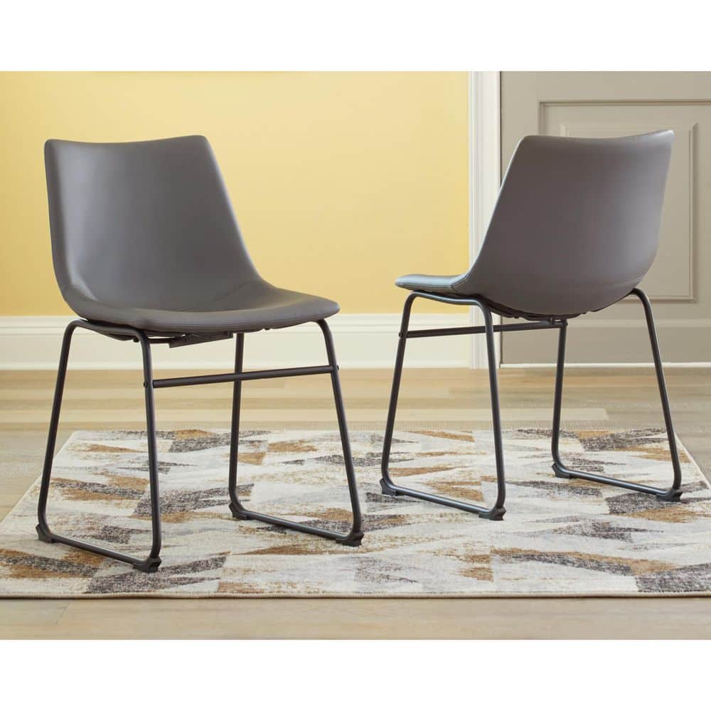 Reviews for Signature DESIGN BY ASHLEY Centiar Gray Faux Leather with ...