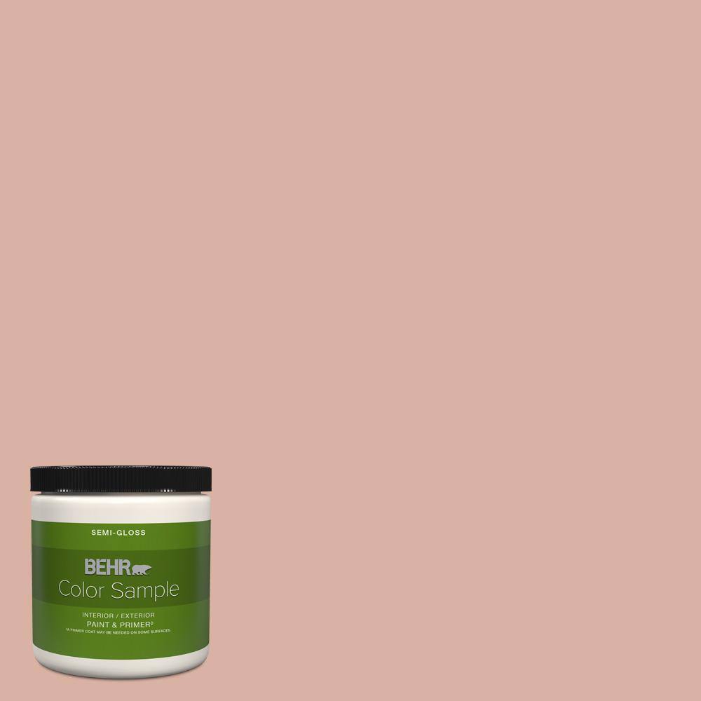 BEHR PREMIUM PLUS 8 oz. #210F-4 Cinnamon Whip Semi-Gloss Interior ...