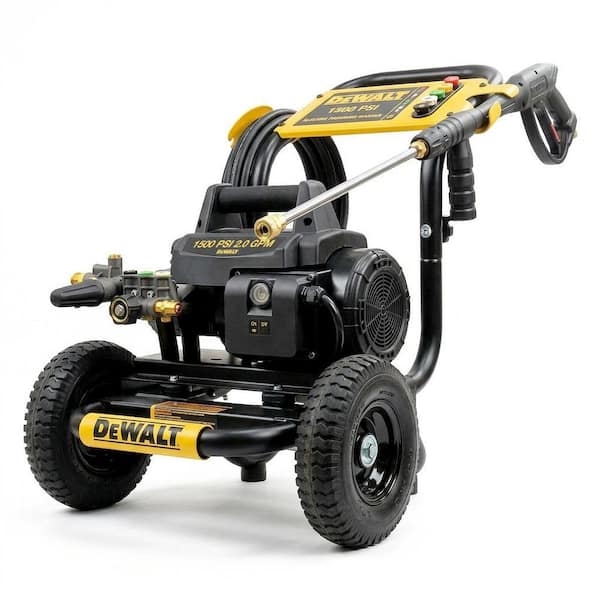 DEWALT 1500 PSI 2.0 GPM Electric Pressure Washer with Triplex Pump ...