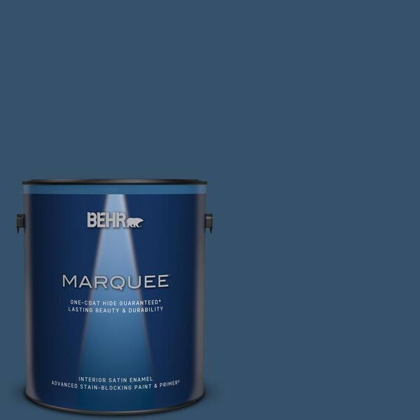 BEHR MARQUEE 1 gal. #MQ5-58 Velvet Rope One-Coat Hide Satin Enamel ...