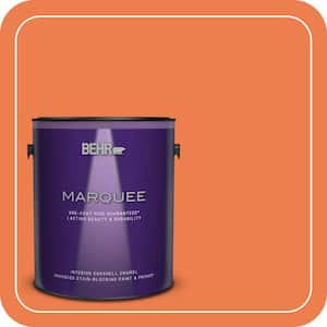 1 gal. #P200-6 Sizzling Sunset Eggshell Enamel Interior Paint & Primer
