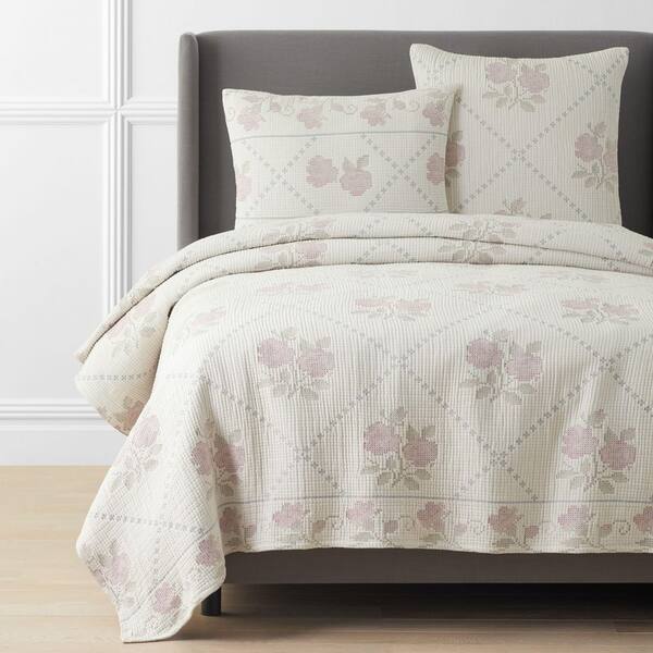 The Company Store Legends Hotel Fleur Coverlet Cream Twin/Twin XL ...