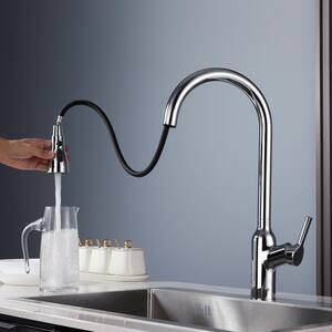 Staykiwi Single Handle Pull Down Sprayer Kitchen Faucet with Advanced ...