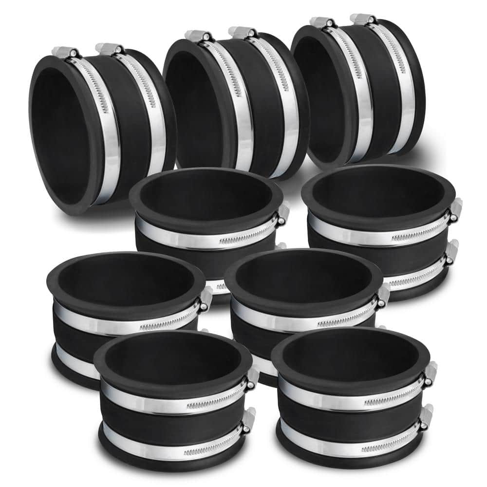 ‎POWERTEC 4 in. Dust Control Flex Cuff with Steel Hose Clamps for Dust ...