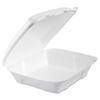 DART White Foam Containers with Hinged Lids, 9 x 9 x 3 (200-Pack) DCC90HT1R - The Home Depot