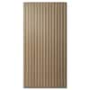 Art3dwallpanels Slat Design Walnut 2 ft. x 4 ft. Decorative PVC Drop ...