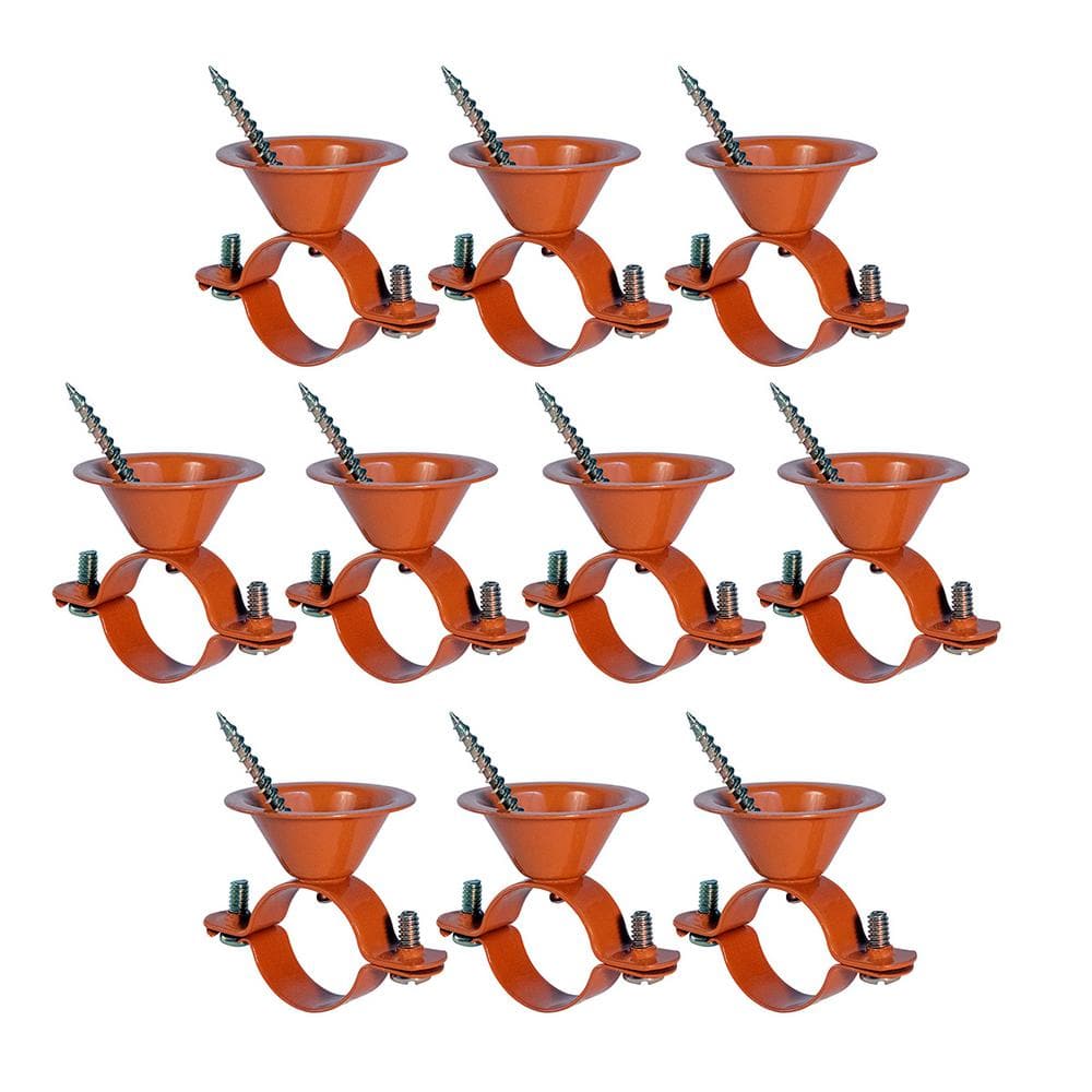PLUMBFLEX 1/2 in. Pipe Bell Hanger in Copper Plated Steel (10-Pack ...
