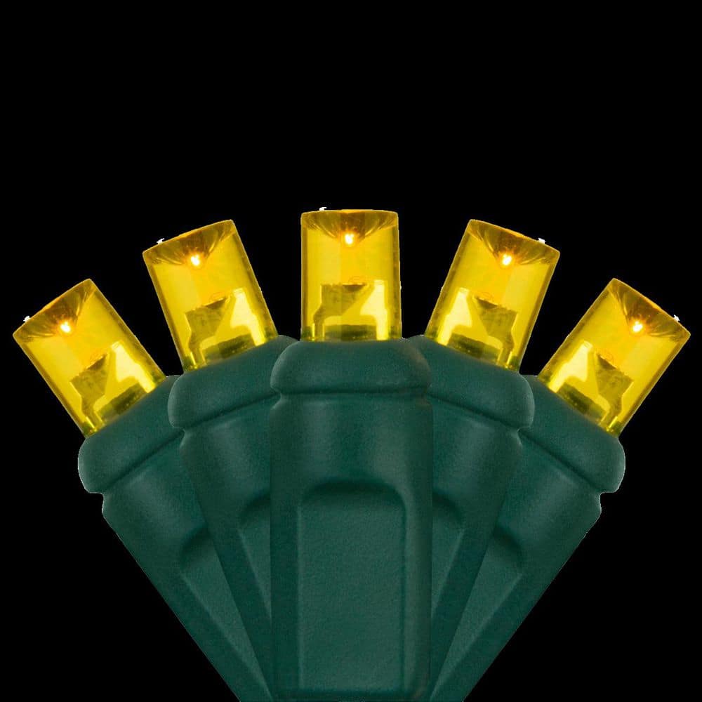 Wintergreen Lighting 24 ft. 70-Light Gold 5 mm LED Mini Light Set 20355 ...