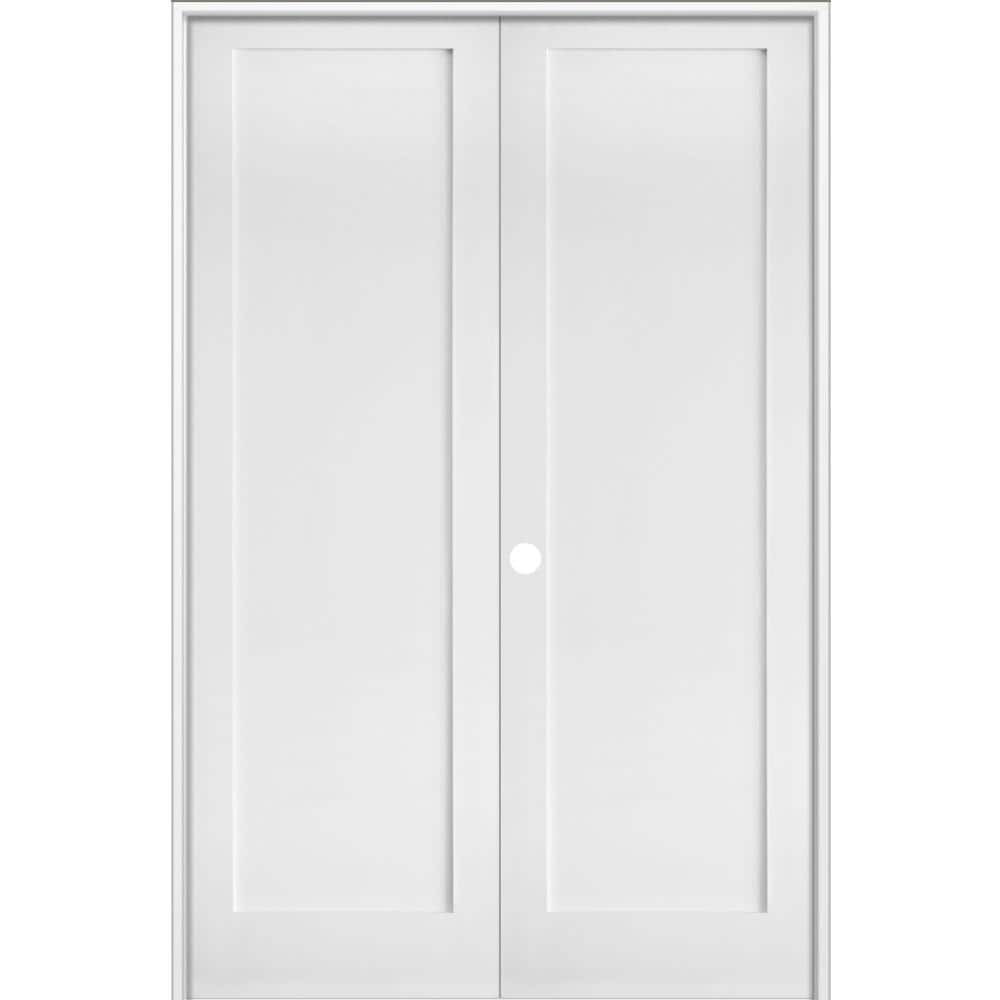 Krosswood Doors 72 in. x 96 in. Craftsman Primed Right-Handed Wood MDF ...