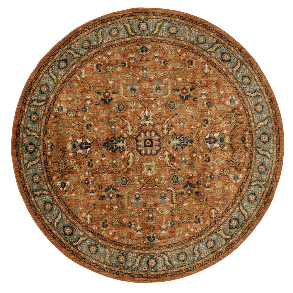 Home Decorators Collection Mariah Spice 8 ft. Round Indoor Area Rug ...