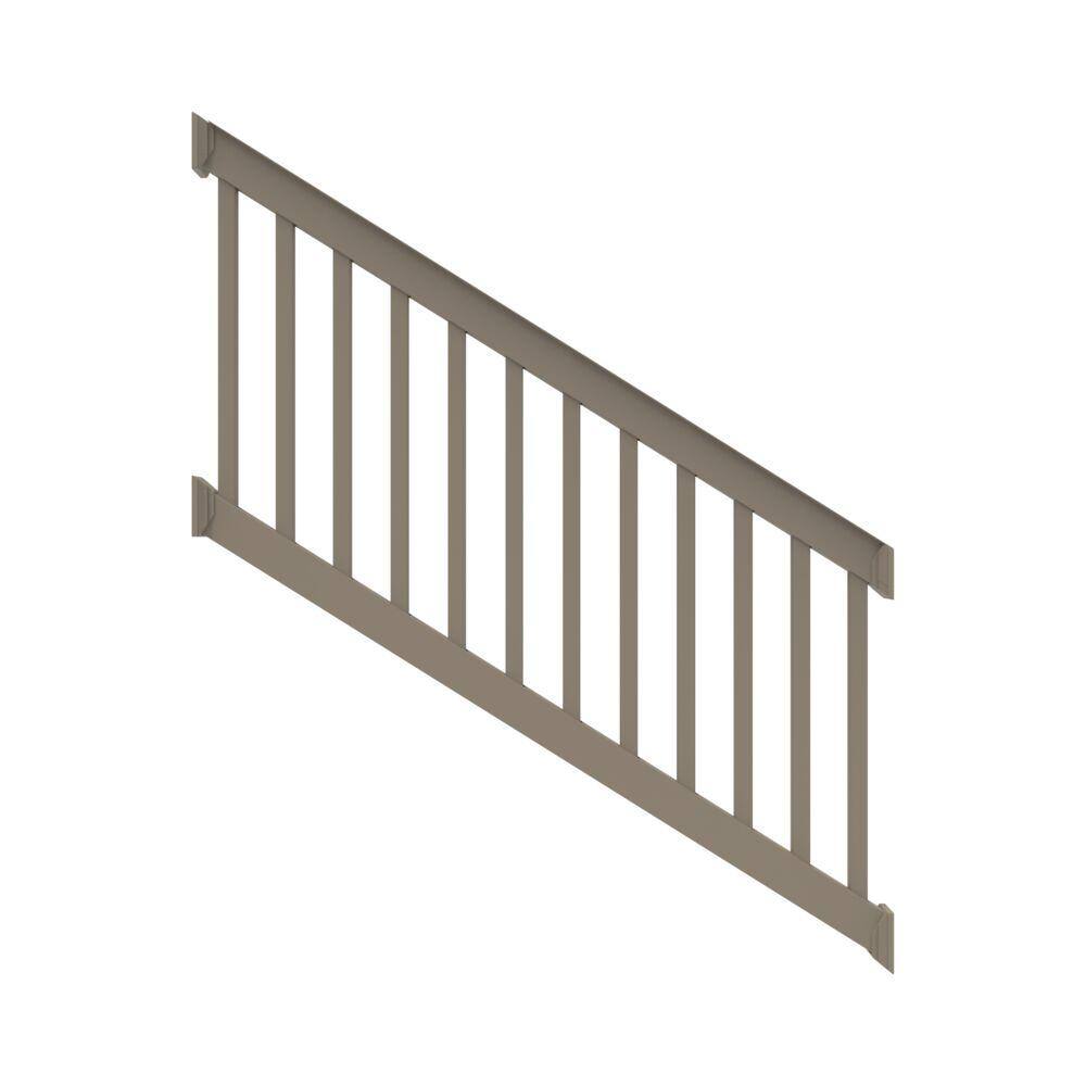 RDI Finyl Line 6 ft. x 36 in. H T-Top 28° to 38° Stair Rail Kit in ...
