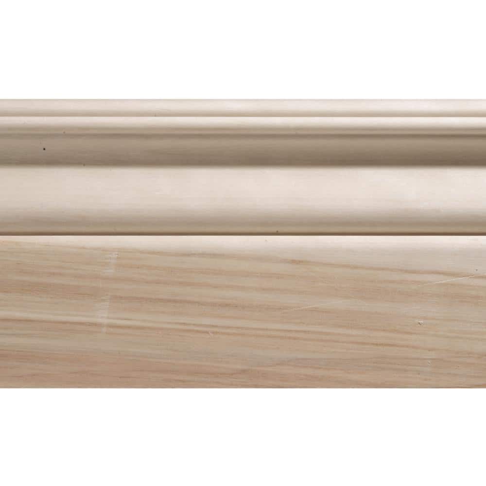 Ornamental Mouldings OML24-8FTWHW 0.687 in. D x 4.25 in. W x 96 in. L ...