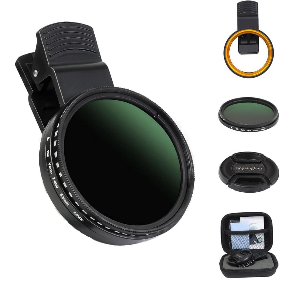 OBJLGEV 52 mm Variable ND2-ND400 Ultra Slim Multi-Coated Adjustable ...
