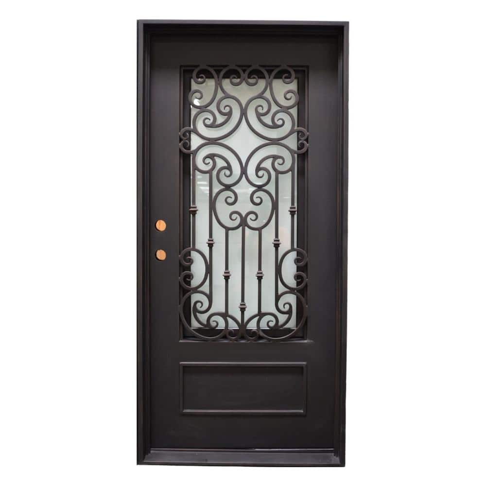 ERIS 38 in. x 81 in. 1-Panel Right-Hand/Inswing Operable Straight ...