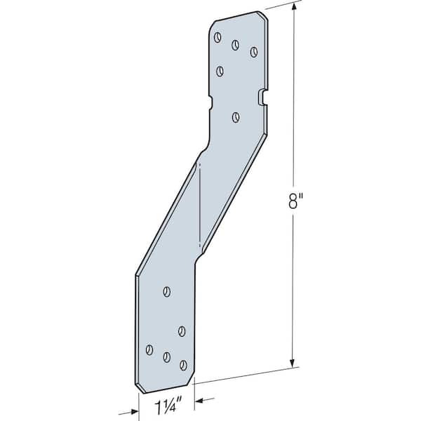 Simpson Strong-Tie H8 18-Gauge Galvanized Hurricane Tie H8 - The Home Depot