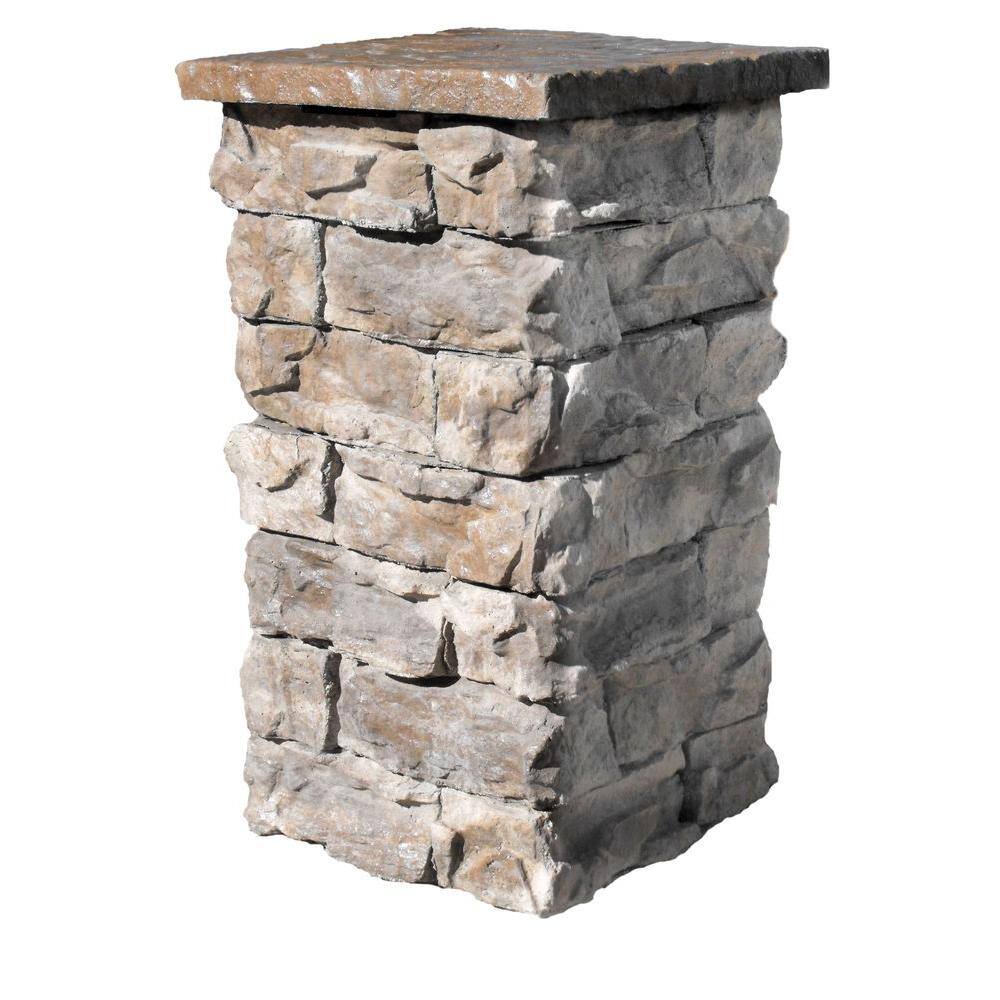 Natural Concrete Products Co Brown 42 in. Outdoor Decorative Column ...