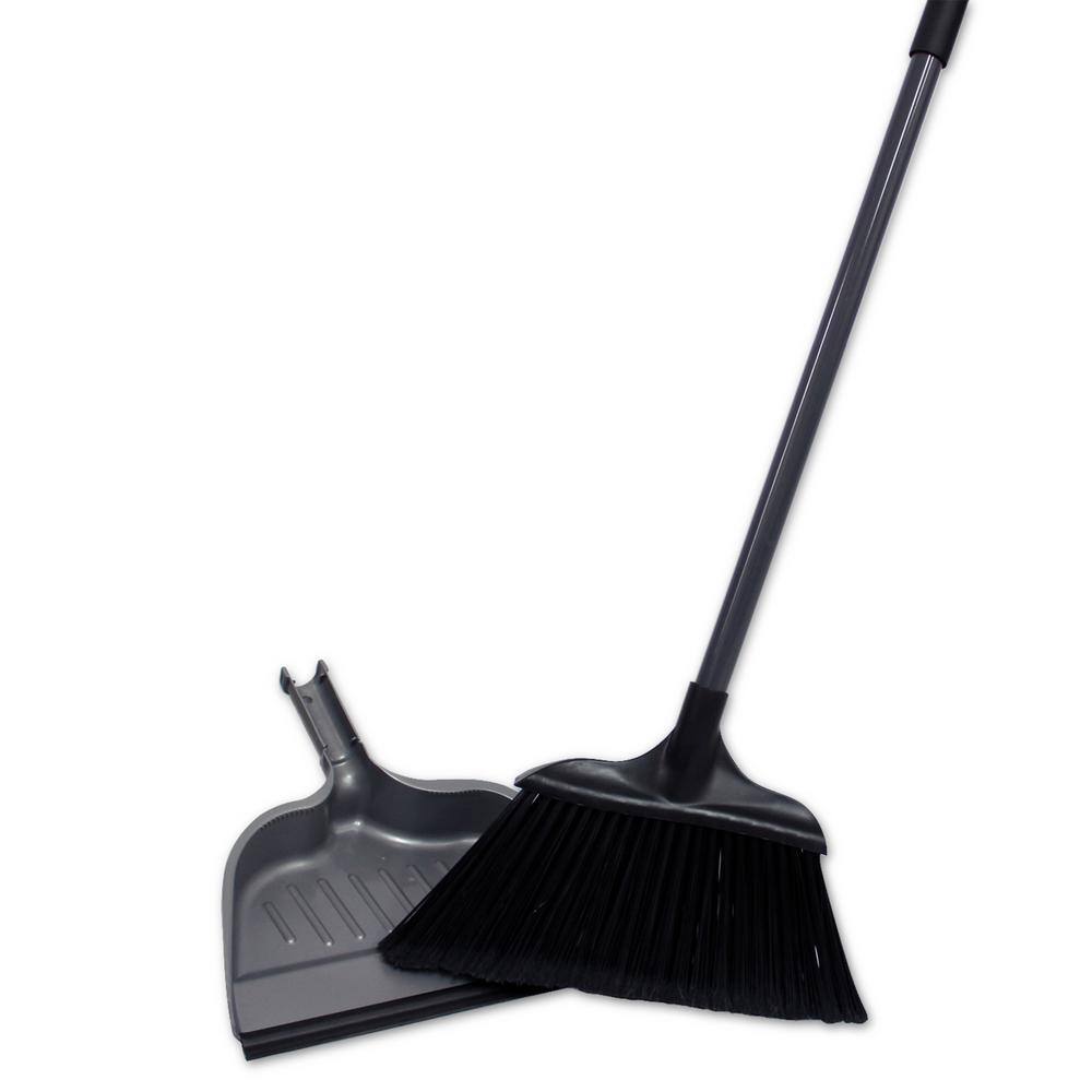 HDX Jumbo 15 in. Angle Broom with Dustpan (6-Pack) 2132 COMBO2 - The ...