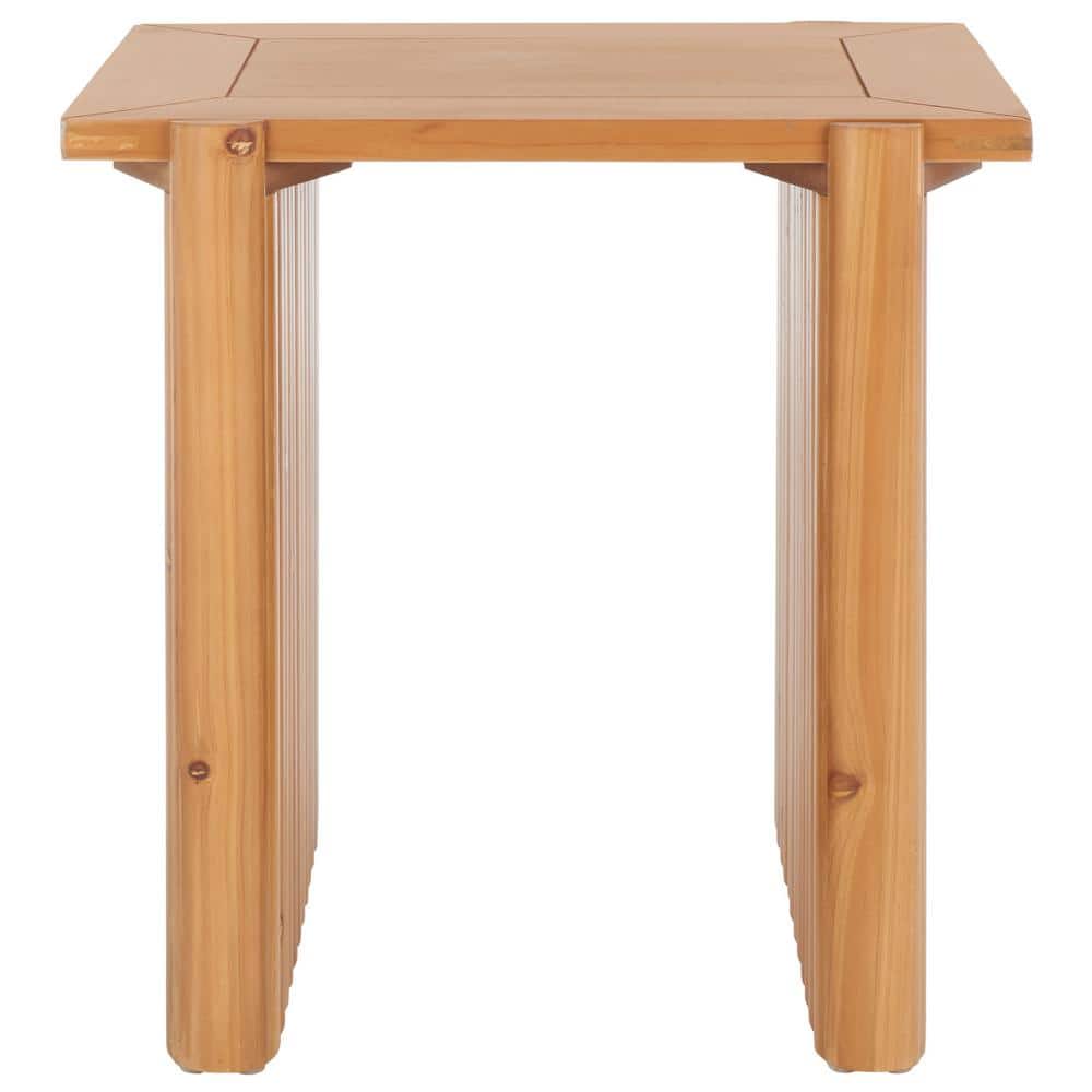 SAFAVIEH Buckley 20 in. Natural Rectangular Wood End Table ACC9711A ...