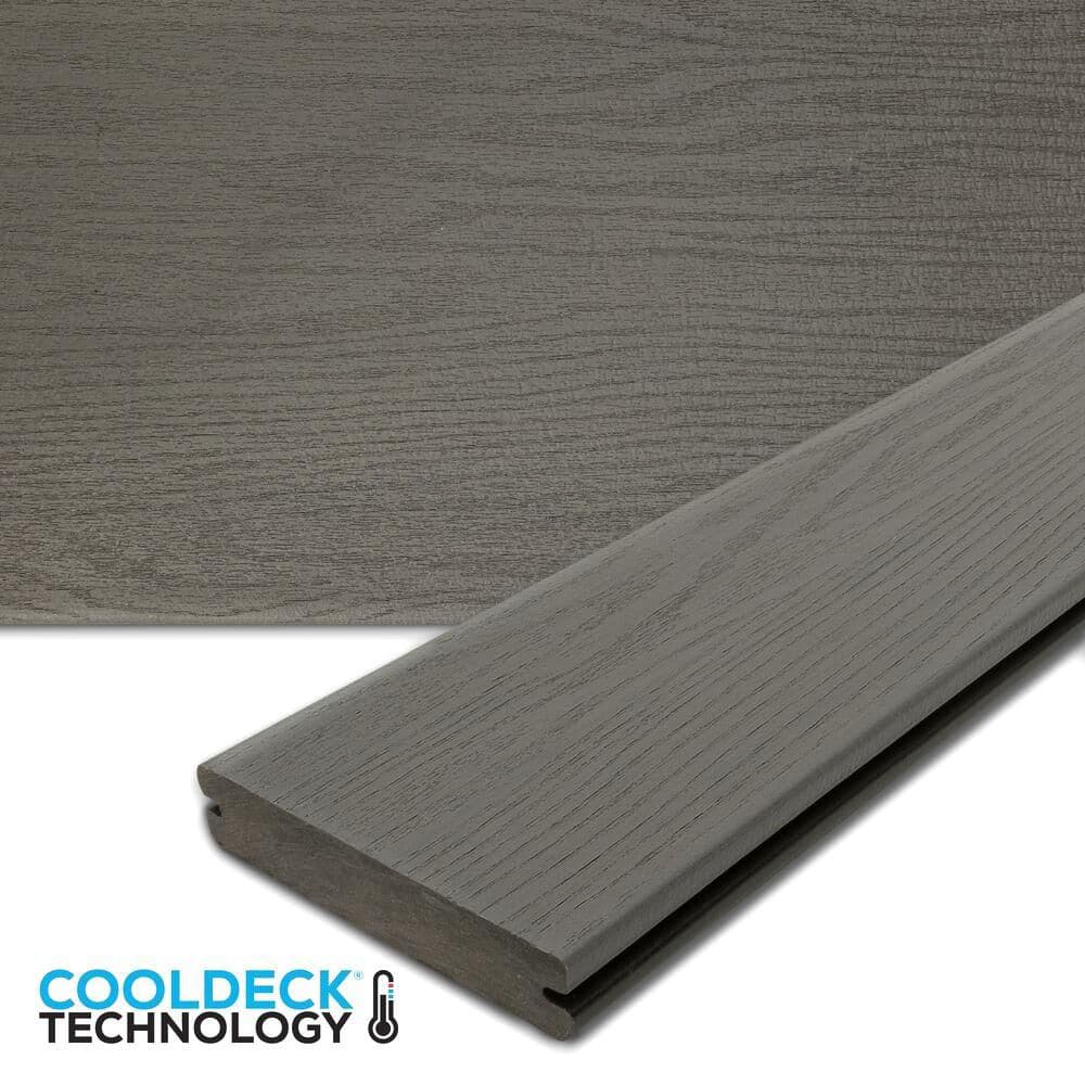 MoistureShield Meridian CoolDeck Citadel 1 in. x 5.4 in. x 16 ft ...